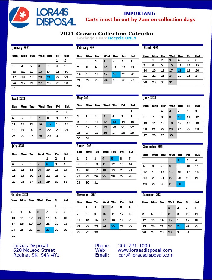 Village Of Craven » Recycling & Garbage